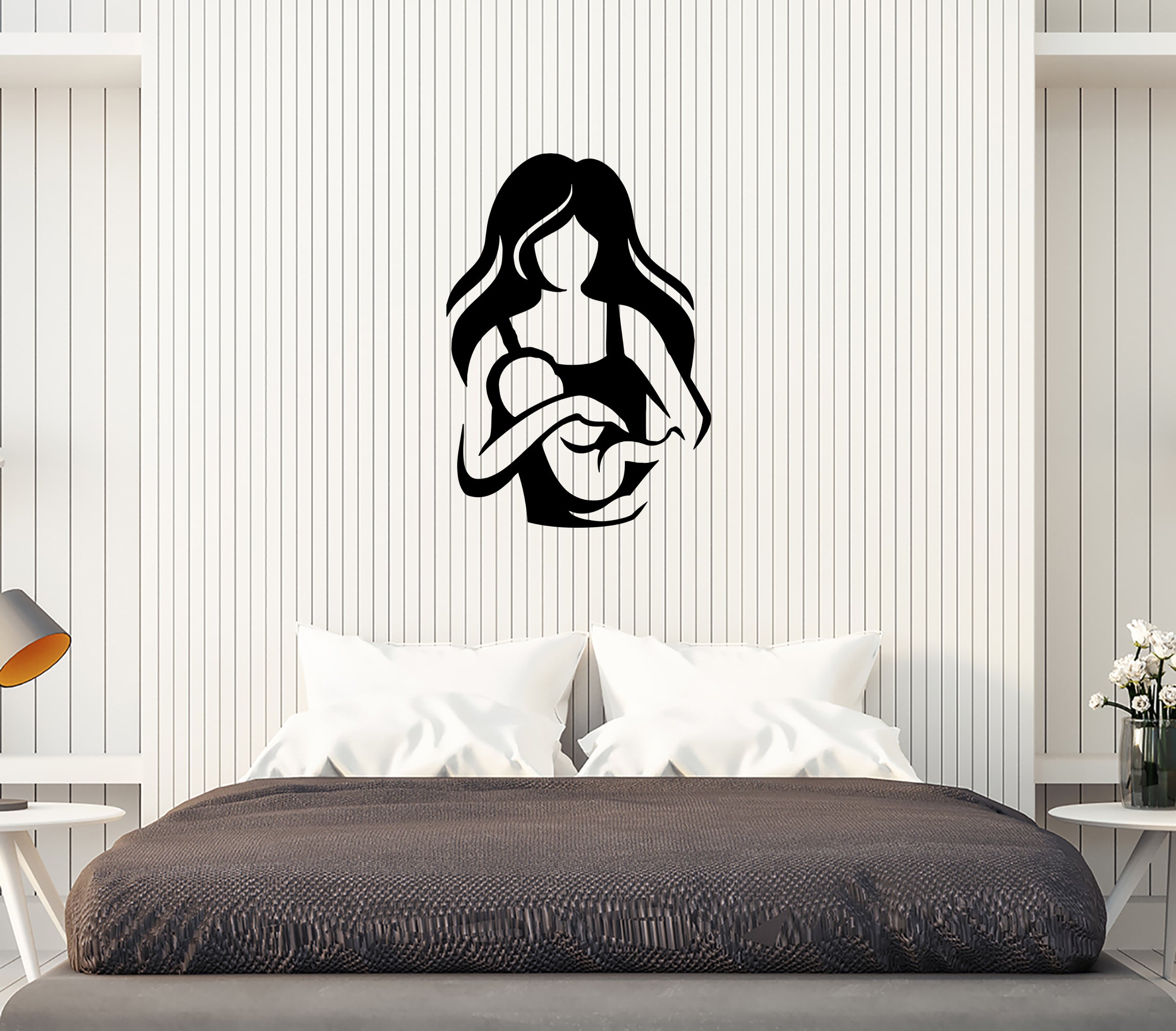 Wall Decal Family Parents Child Baby Mom Vinyl Sticker (ed1323 ...