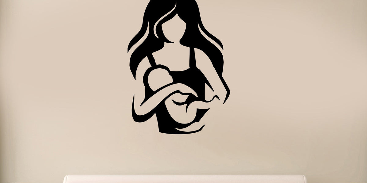 Wall Decal Family Parents Child Baby Mom Vinyl Sticker (ed1323 ...