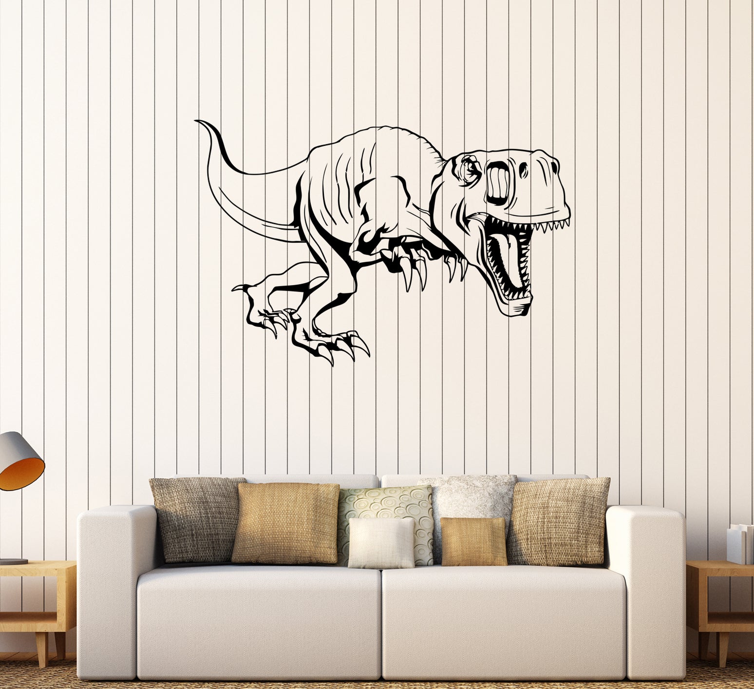 Wall Decal Dinosaur T-Rex Tyrannosaurus Monster Lizard Vinyl Sticker ...