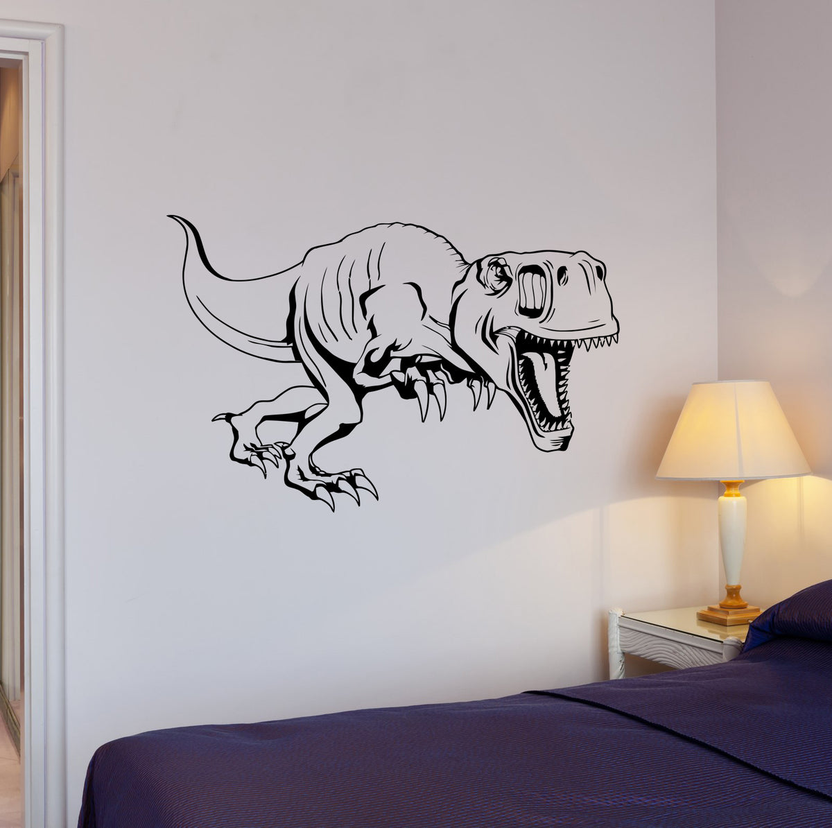 Wall Decal Dinosaur T-Rex Tyrannosaurus Monster Lizard Vinyl Sticker ...