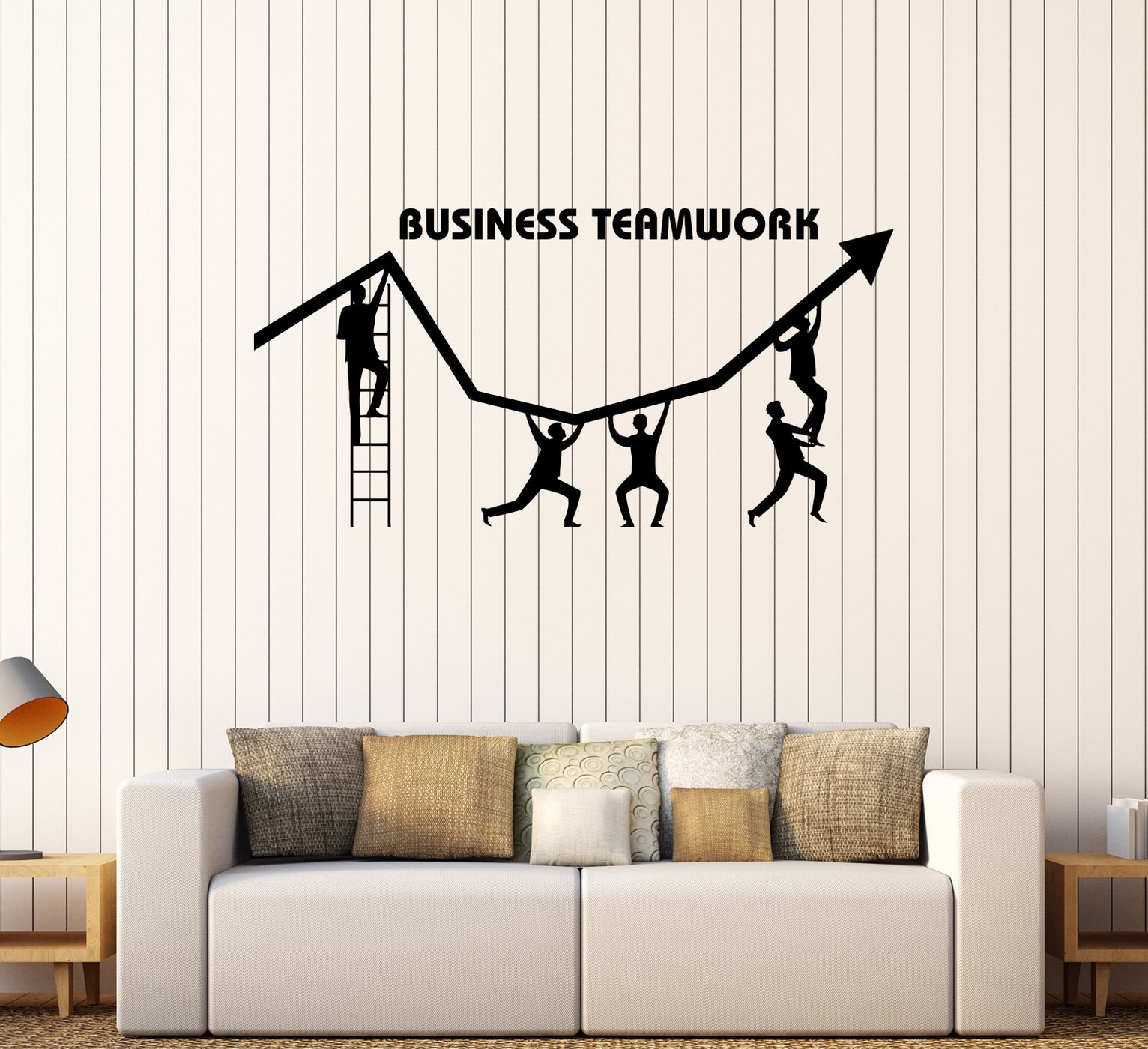 Wall Decal Business Teamwork Group Work Office Vinyl Sticker (ed1827 ...