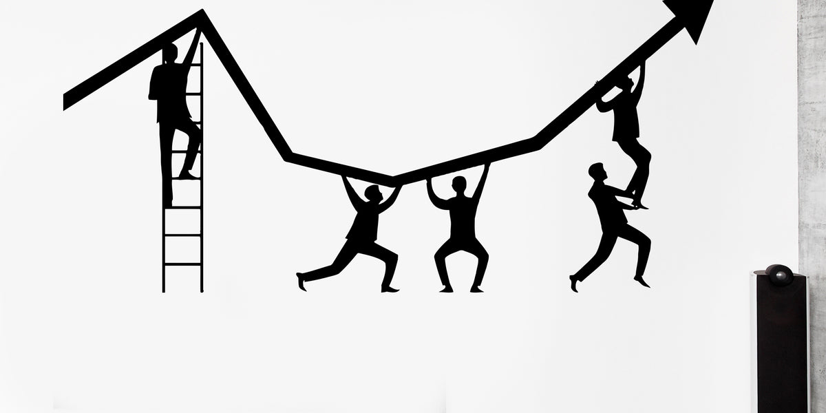 Wall Decal Business Teamwork Group Work Office Vinyl Sticker (ed1827 ...