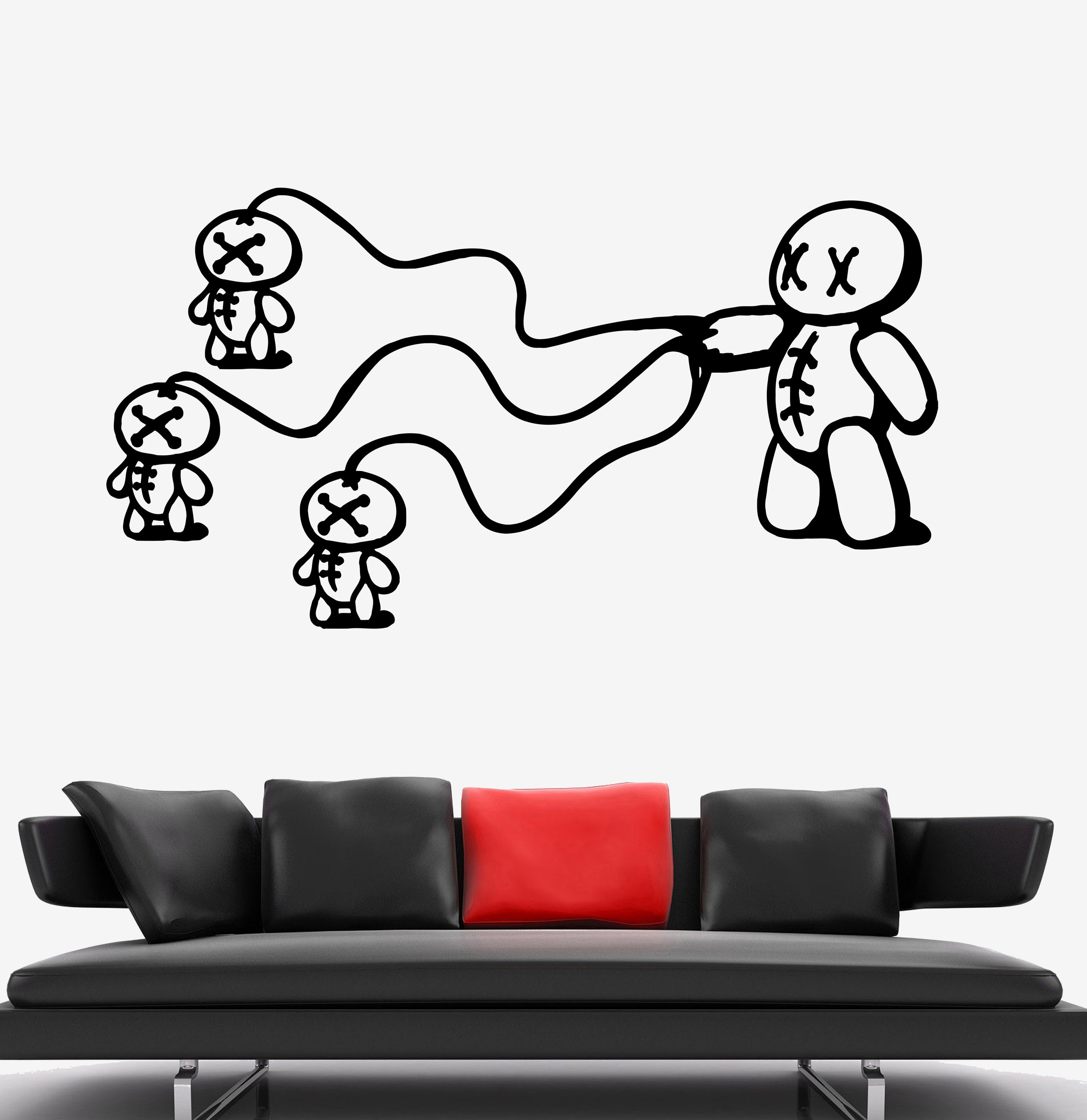 Wall Decal Voodoo Dolls Manipulator Witchcraft Vinyl Sticker (ed1829 ...