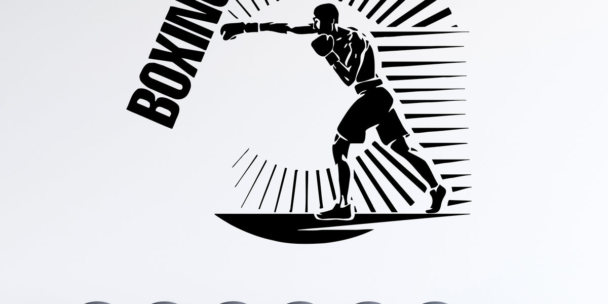 Wall Decal Boxing Sports Fight Word Boxer Vinyl Sticker (ed2007 ...