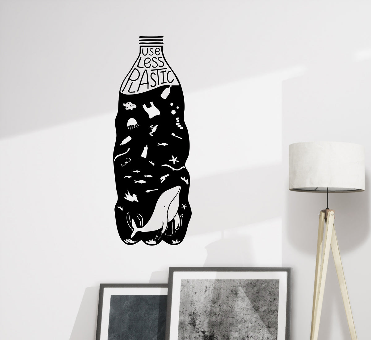 Wall Decal Environmental Protection Less Plastic Ocean Vinyl Sticker ...