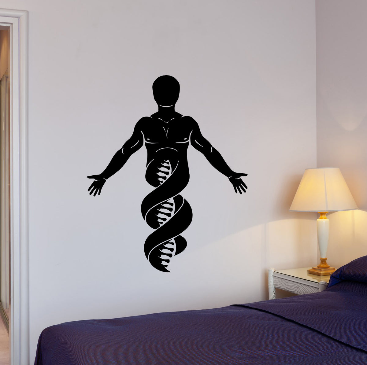 Wall Decal Genes Human Body Anatomy Silhouette Vinyl Sticker (ed2134 ...
