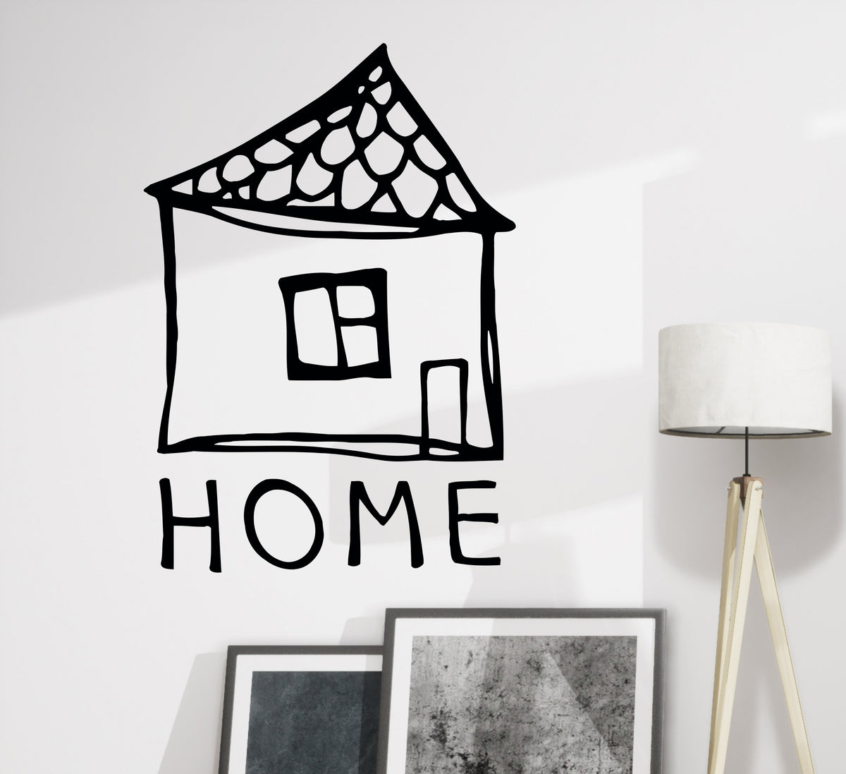 Wall Decal Child Drawing Decor House Word Lettering Vinyl Sticker (ed2 ...