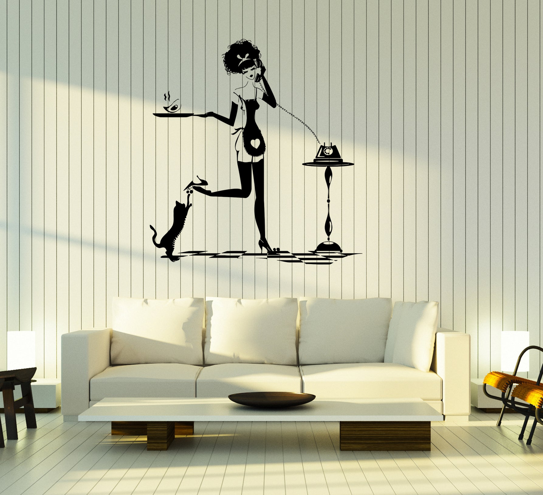 Wall Decal Vinyl Sticker Wife Housewife Girl Woman Cleaning House Sexy ...