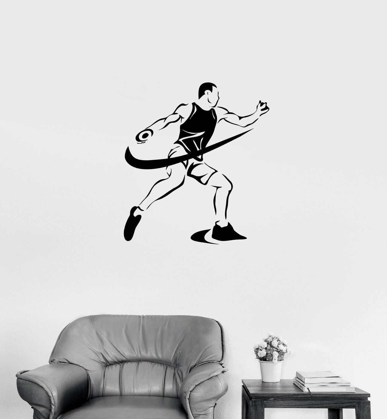 Wall Decal Sports Competitions Athletics Discus Throwing Vinyl Sticker ...
