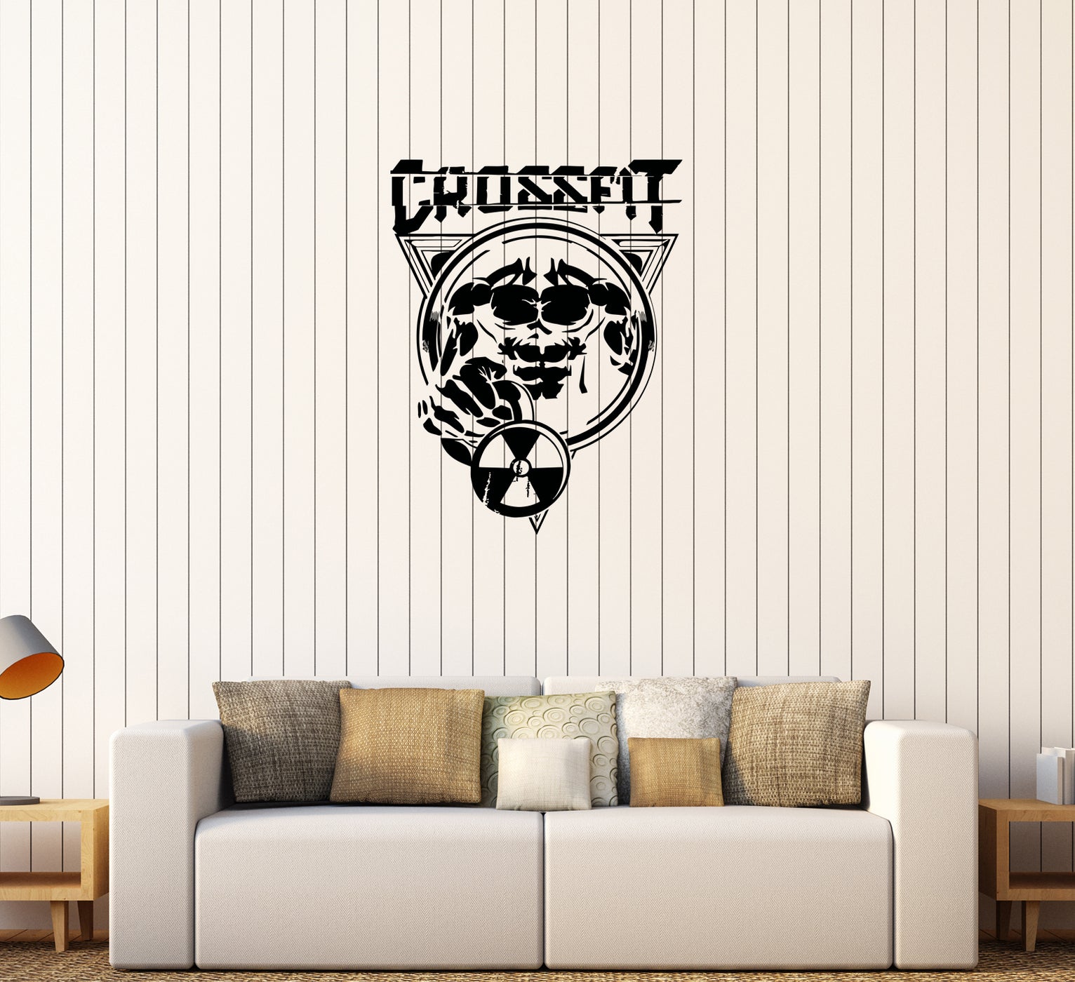 Wall Decal CrossFit Fitness Sport Gym Muscles Vinyl Sticker (ed911 ...