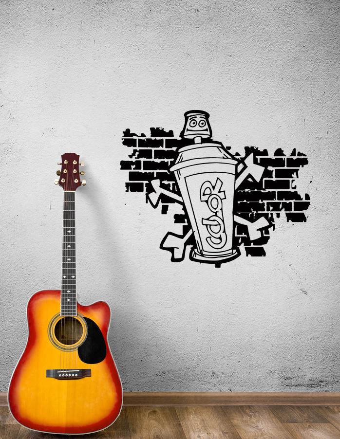 Wall Decal Graffiti Street Art Funny Picture Vinyl Sticker (ed938 ...