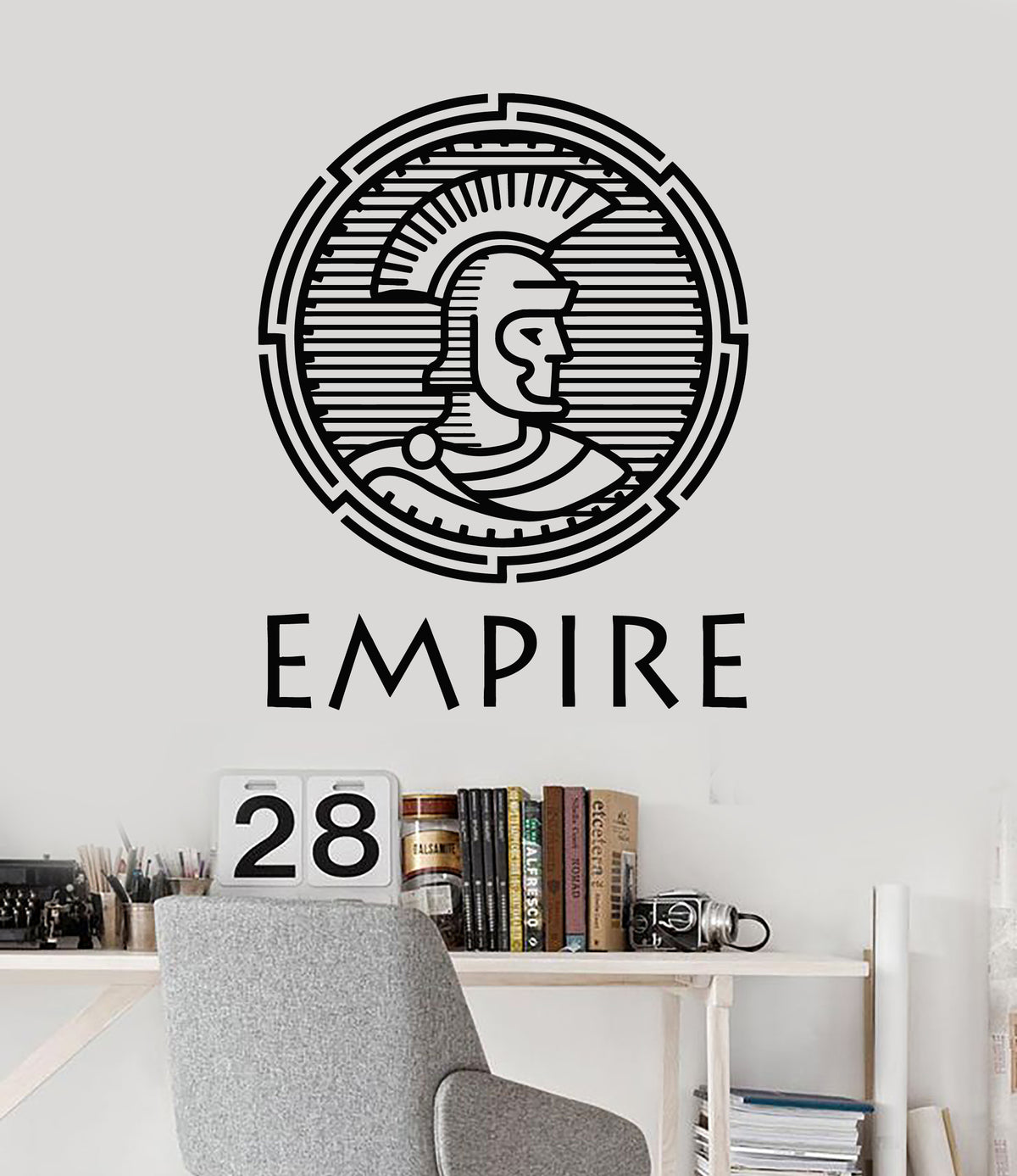Vinyl Wall Decal Roman Empire Warriors Line Ancient Rome Stickers Mura ...