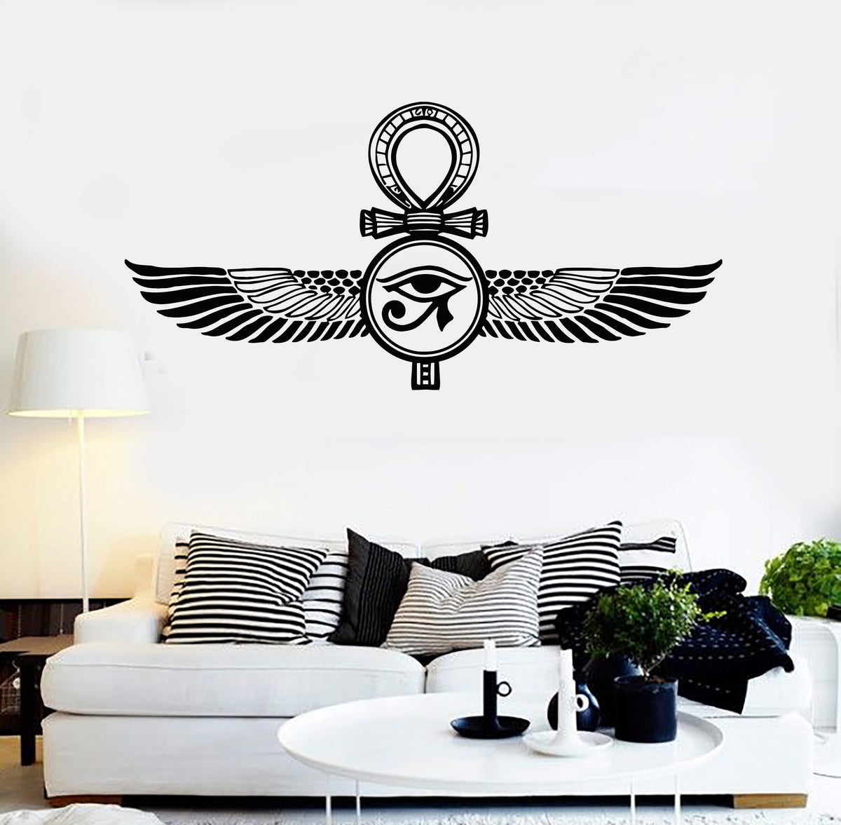Vinyl Wall Decal Ancient Egyptian Decor Egypt Gods Dung Scarab Sticker ...