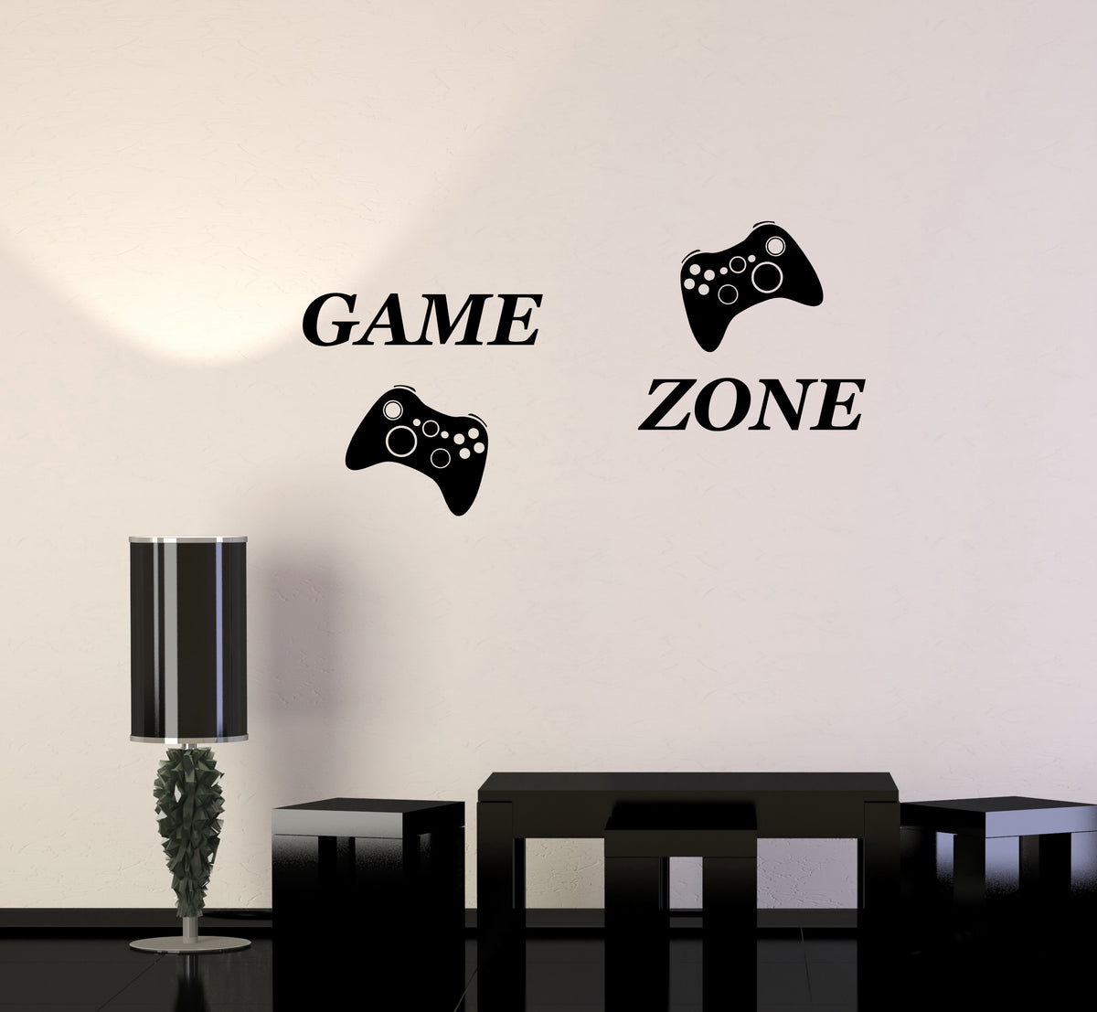 Vinyl Wall Decal Game Zone Joysticks Video Games Gamer Room Stickers M ...