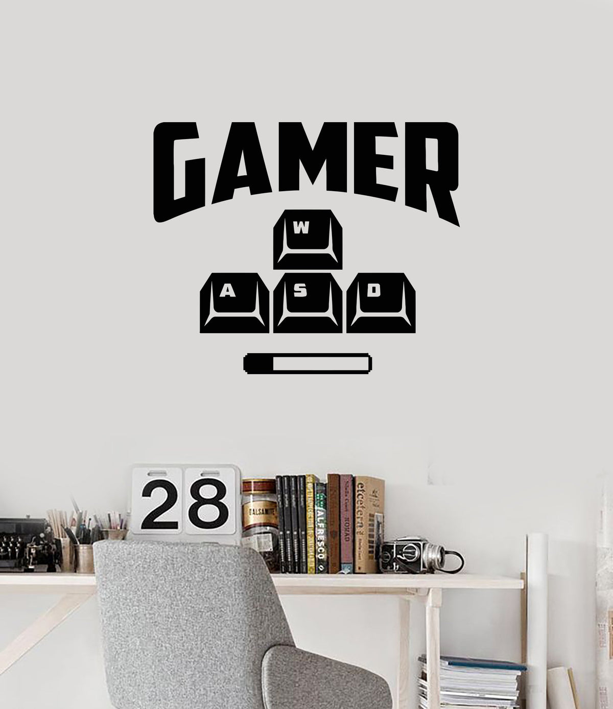 Vinyl Wall Decal Gamer Room Interior Gaming Geek Decoration Art Sticke ...