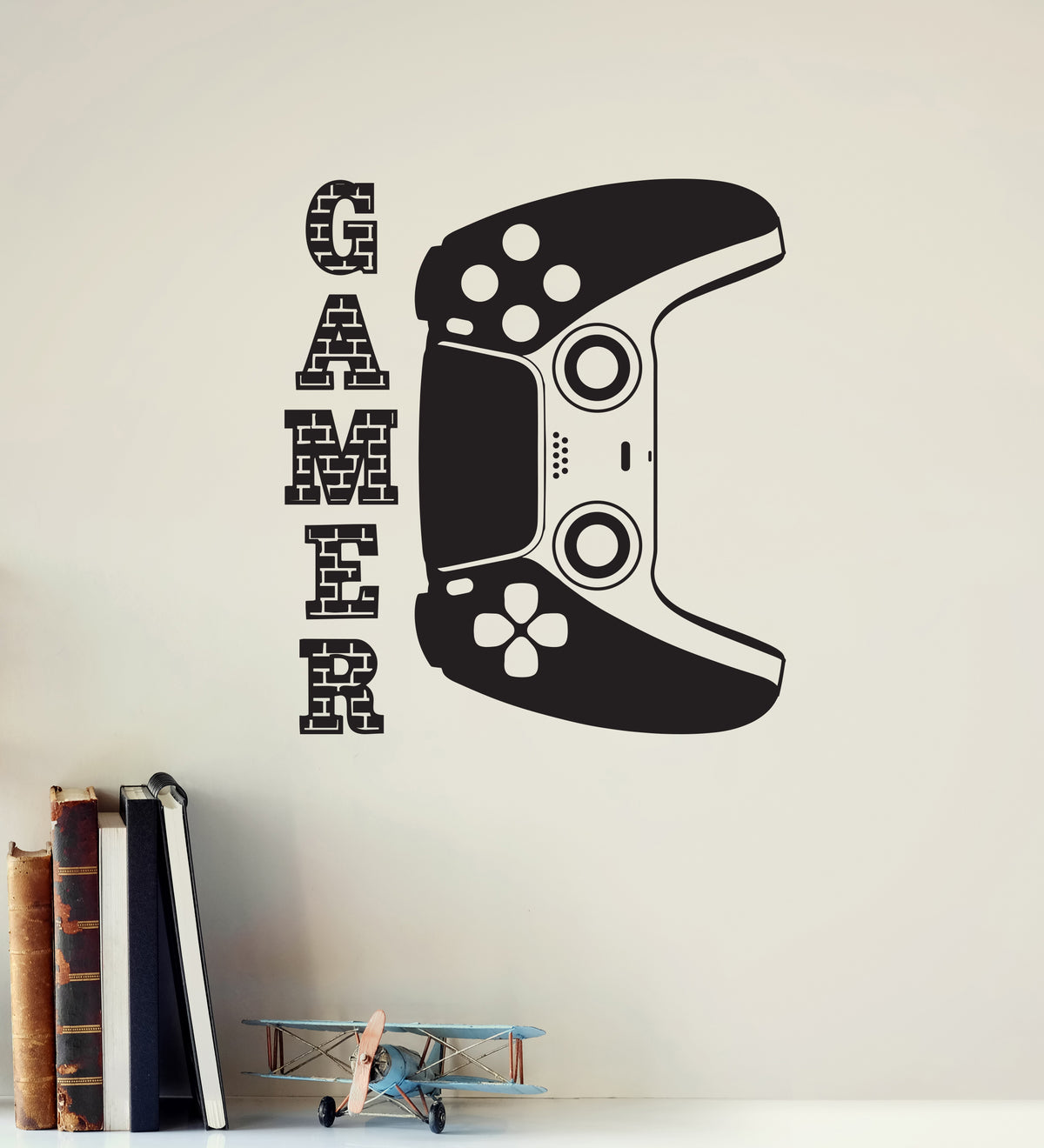 Vinyl Wall Decal Gamer Gamepad Joystick Video Game Gaming Stickers Mur ...