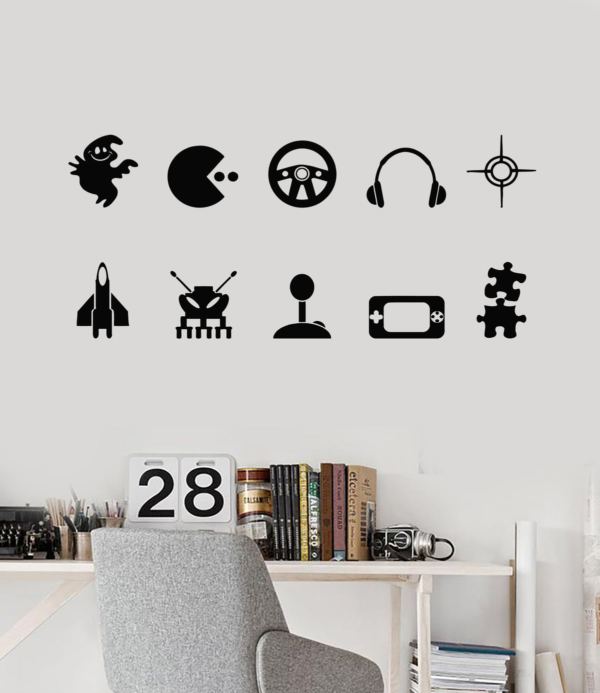 Vinyl Wall Decal Video Games Playroom Computer Gamer Stickers Mural (g ...