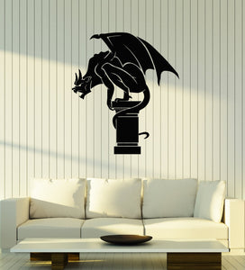 Vinyl Wall Decal Gargoyle Gothic Statue Room Decoration Home Art Stick ...
