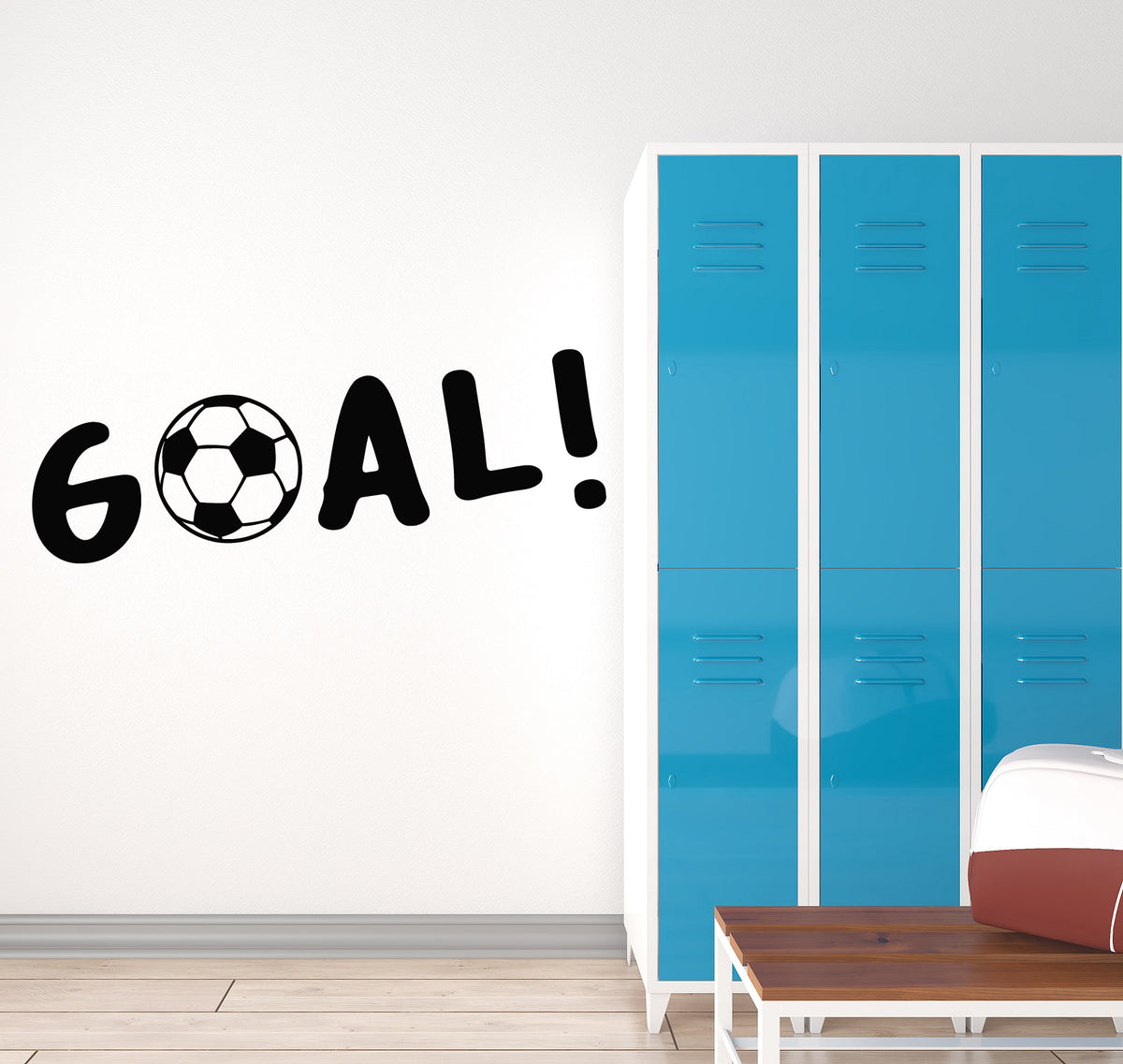 Vinyl Wall Decal Soccer Ball Goal Game Sports Fan Match Teen Room Stic ...