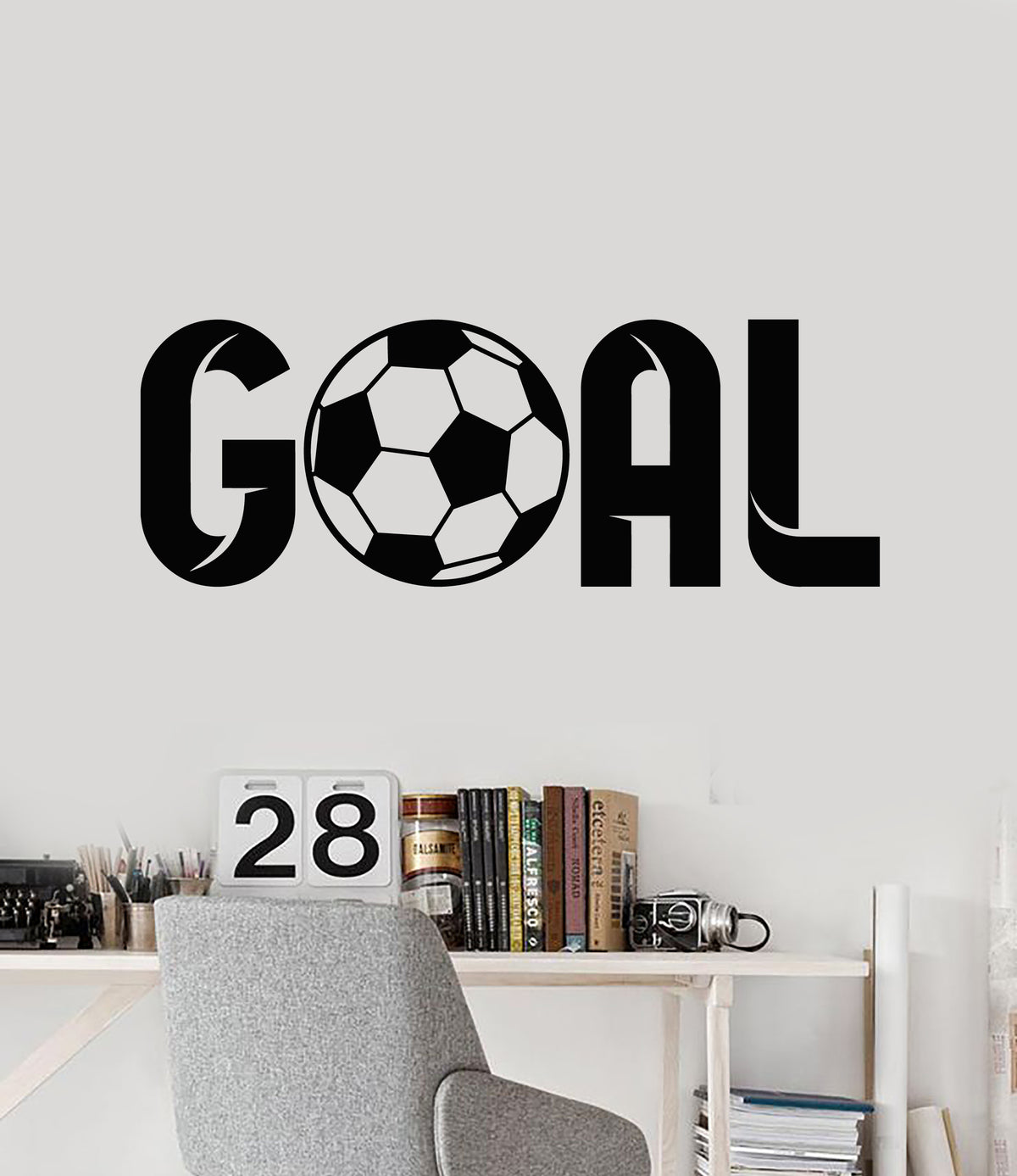 Vinyl Wall Decal Goalkeeper Goal Team Game Sports Soccer Ball Stickers ...