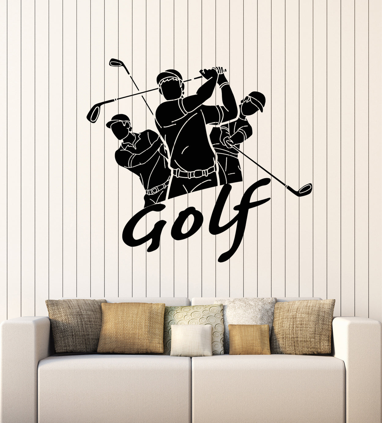 Vinyl Wall Decal Golf Game Player Sport Club Hobby Golfer Stickers Mur ...