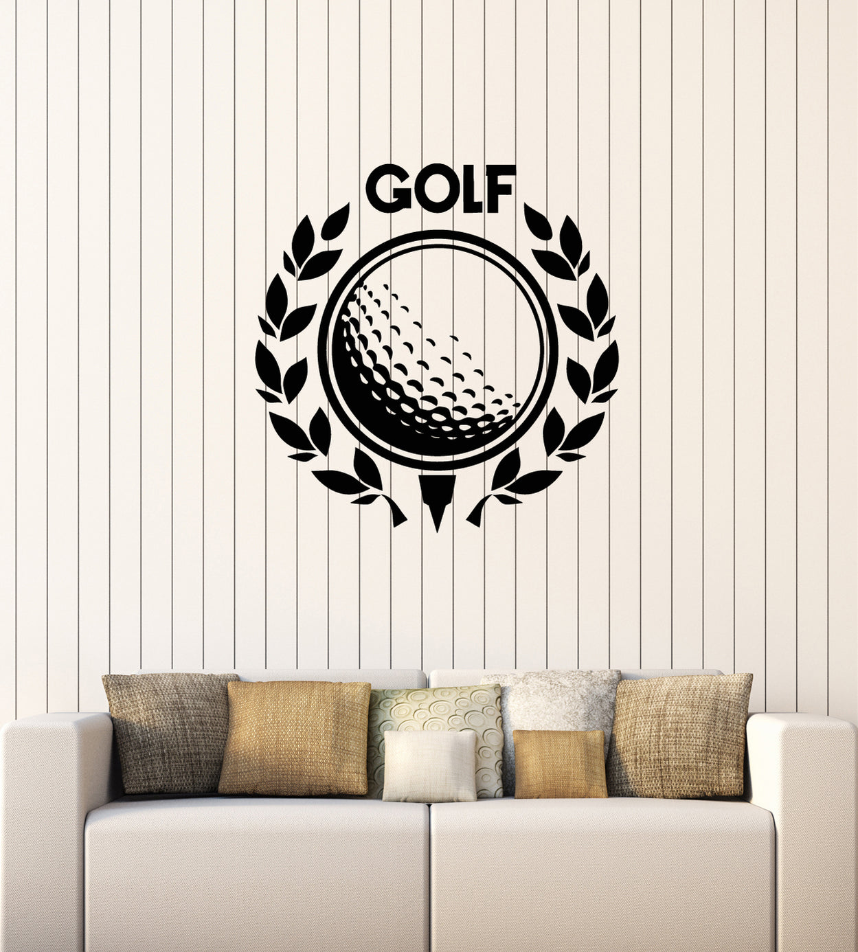 Vinyl Wall Decal Golf Club Sport Hobby Ball Fan Logo Game Stickers Mur ...