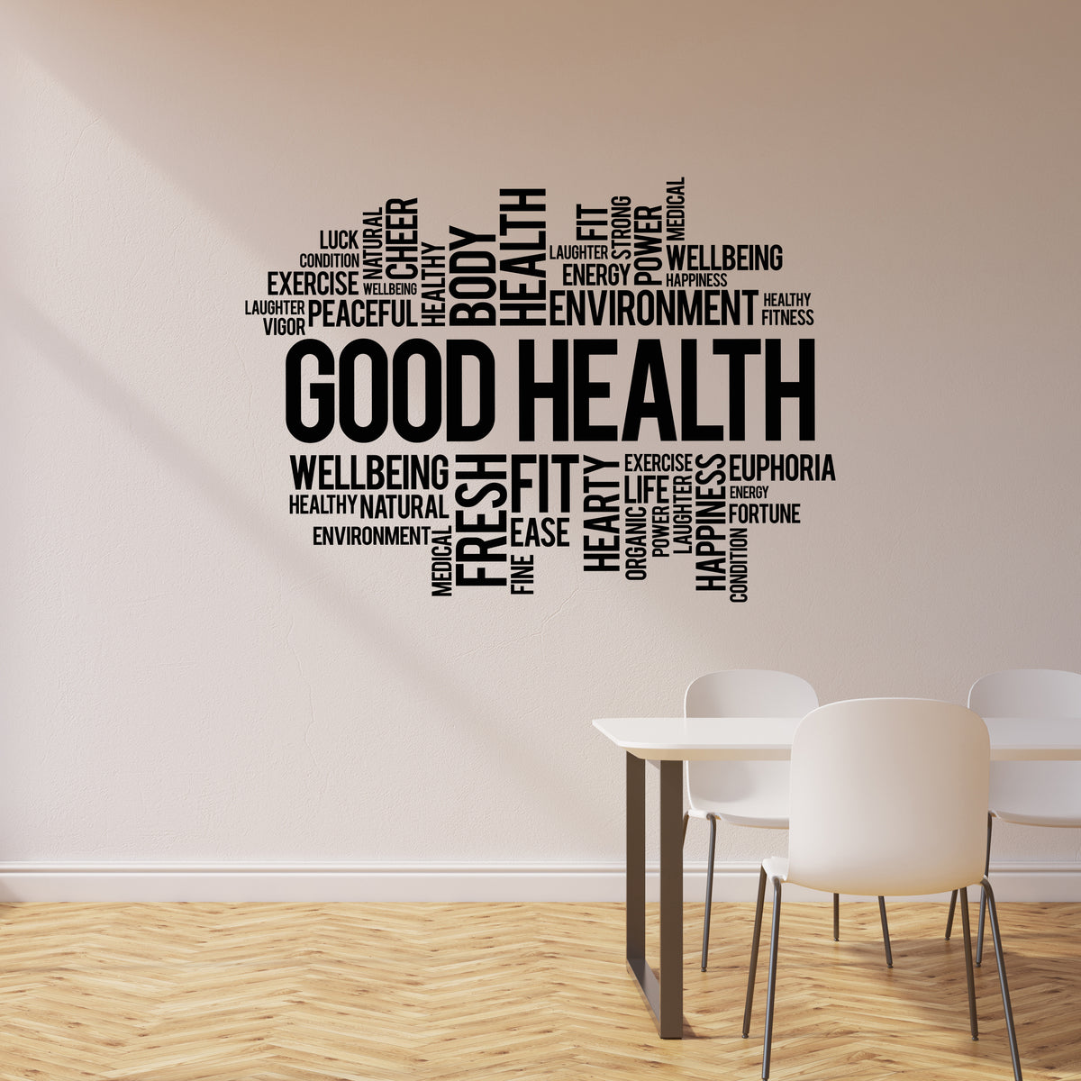 Vinyl Wall Decal Good Health Healthy Living Lifestyle Home Gym Fitness ...