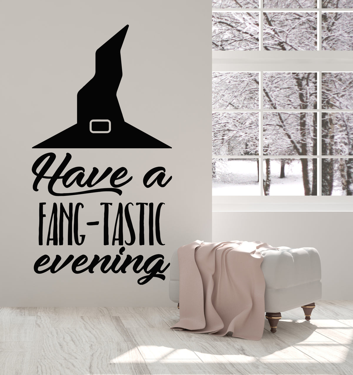 Vinyl Wall Decal Wizard Magic Fantastic Hat Halloween Phrase Quote Sti ...