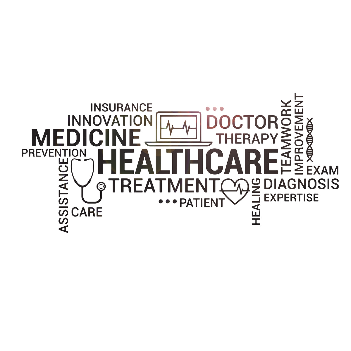 Vinyl Wall Decal Healthcare Doctor Therapy Medicine Clinic Medical Sti ...