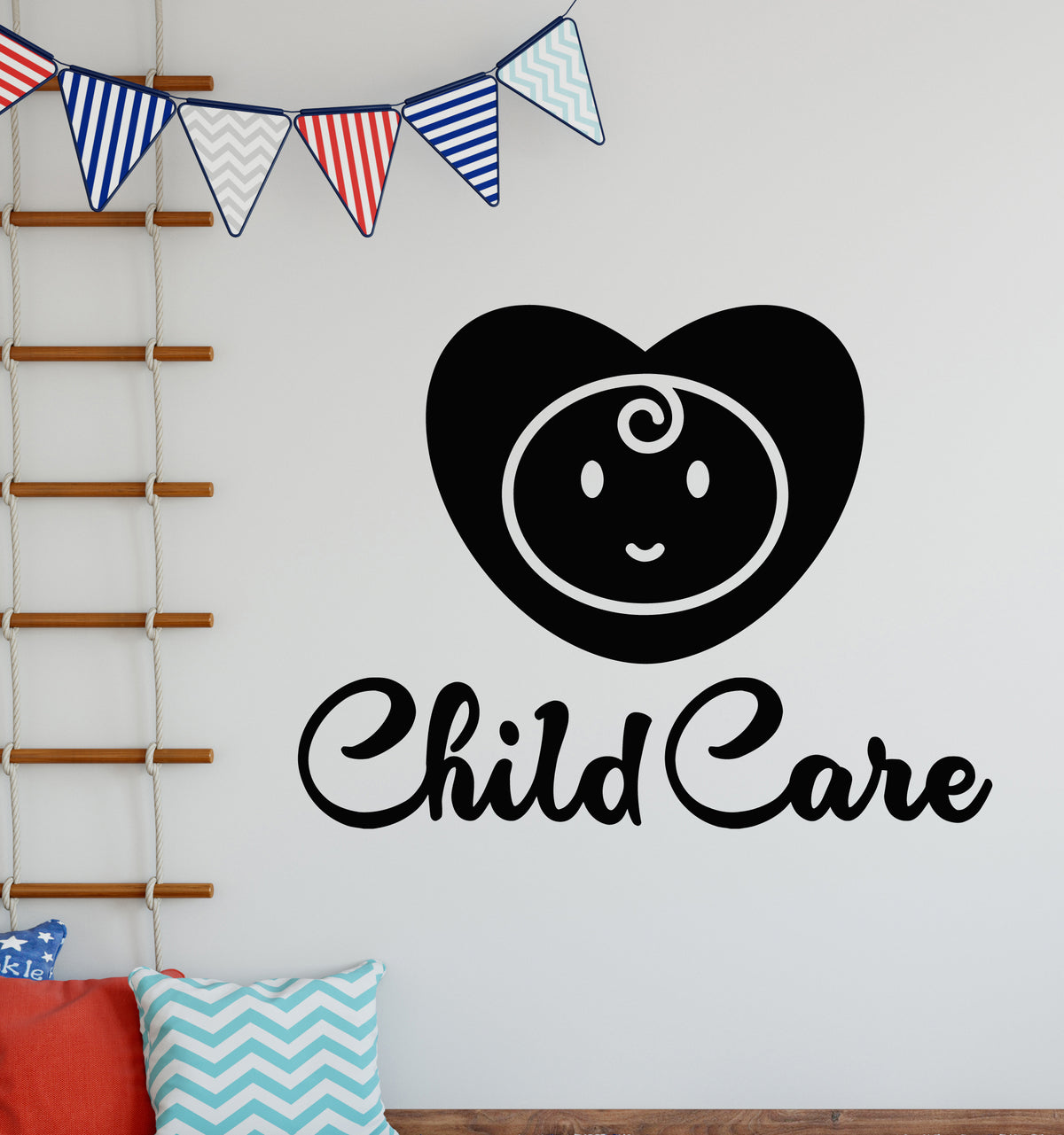 Vinyl Wall Decal Child Care Nursery Cartoon Decor Kids Room Stickers M ...