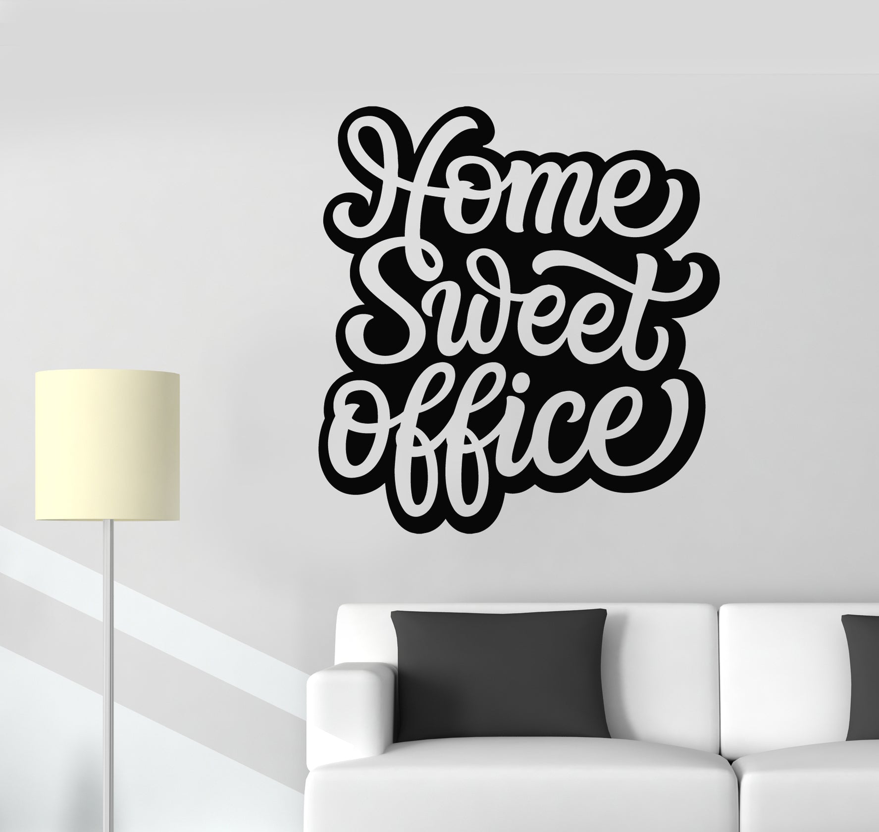 Vinyl Wall Decal Words Lettering Home Sweet Office Interior Stickers M ...