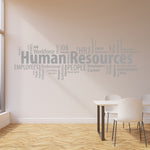 Vinyl Wall Decal Human Resources HR Words Cloud Management Office Stic ...