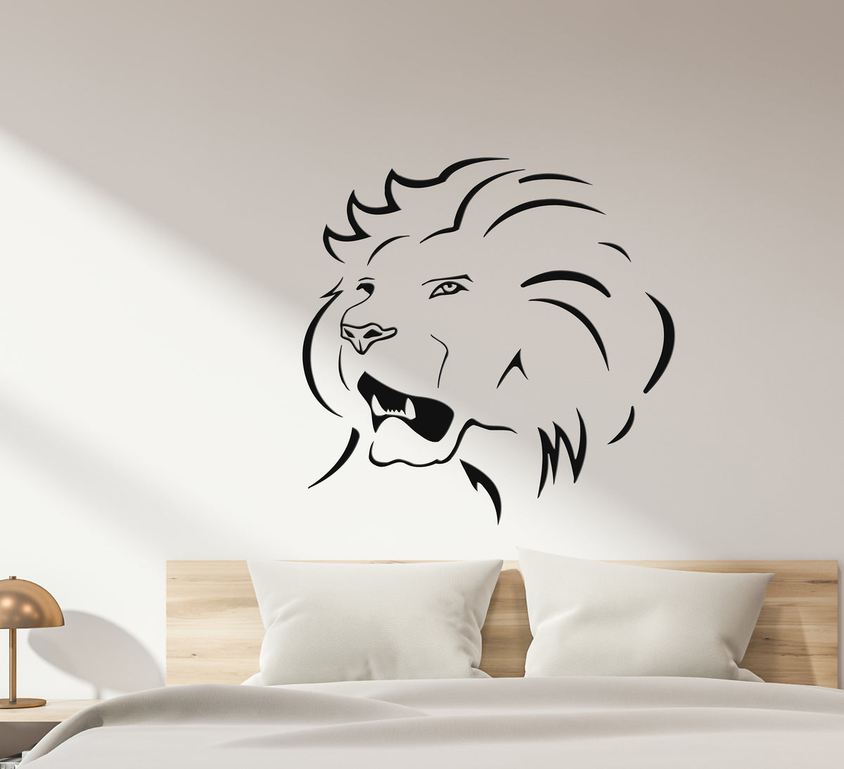 Wall Stickers Vinyl Decal Lion Animal Predator Power Decor Mural Uniqu ...