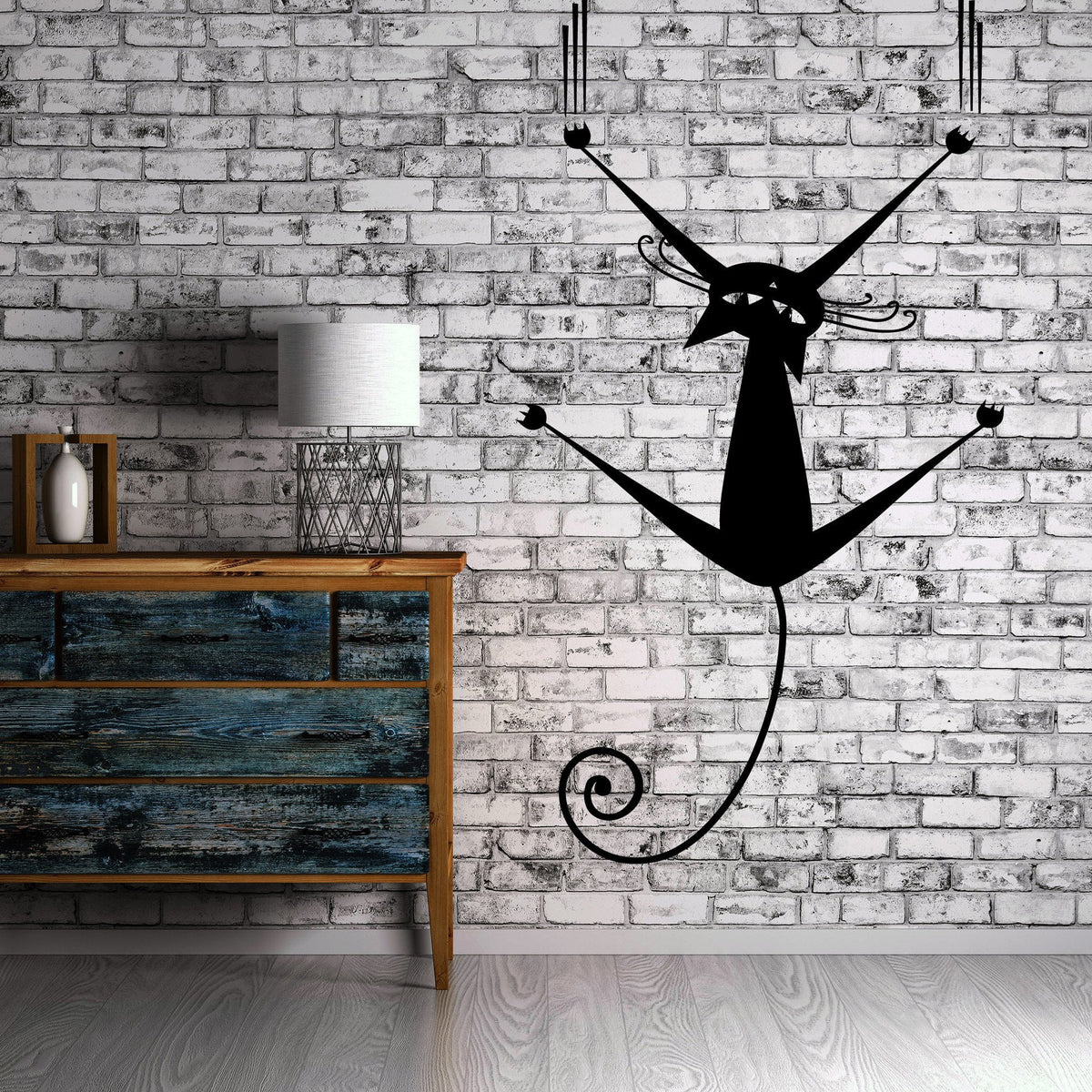 Cat Wall Sticker Kitten Vinyl Decal Decor for Living Room Animal Pet U ...
