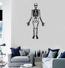 Wall Stickers Vinyl Decal Skeleton Bones Anatomy Death ig1462 ...