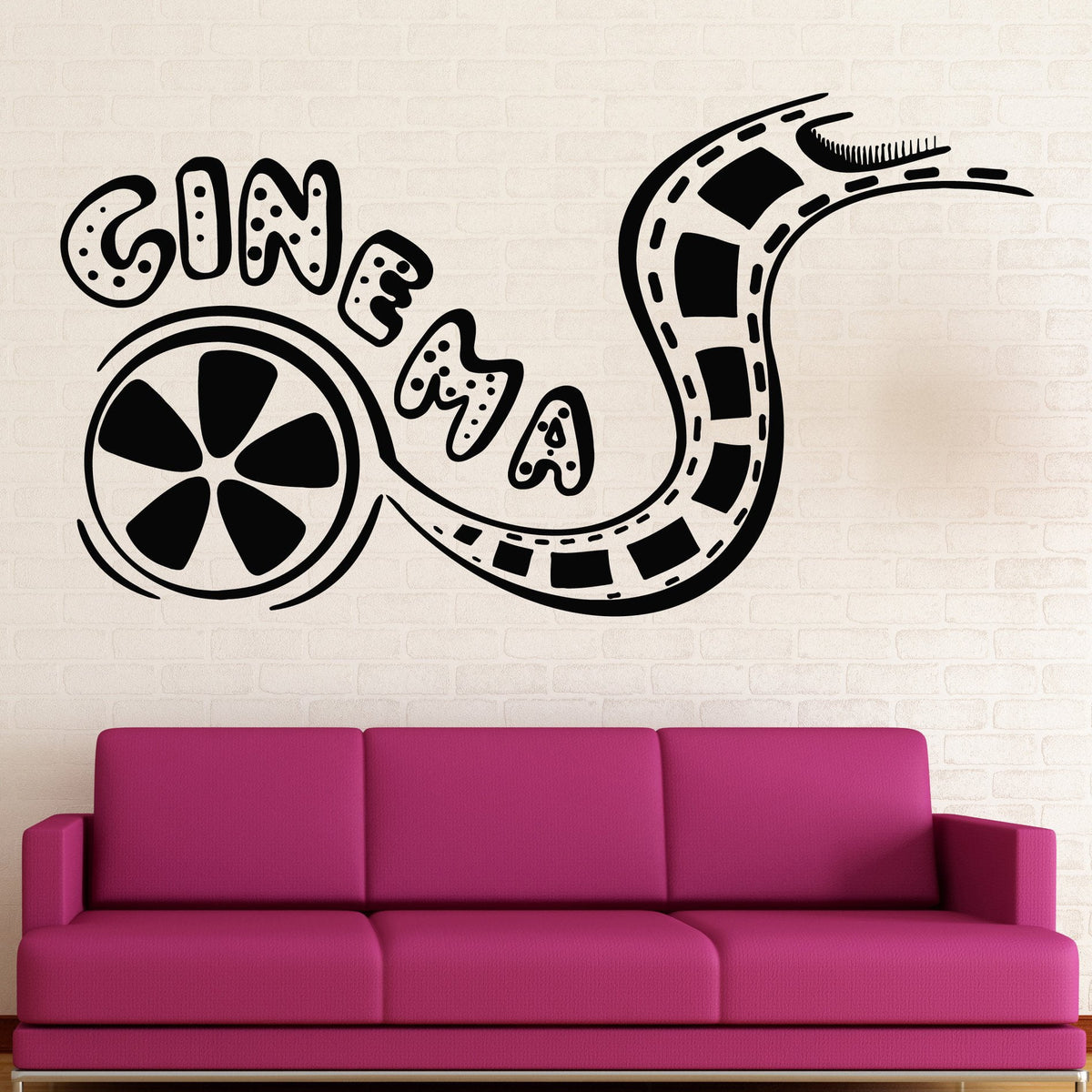 Vinyl Decal Cinema Film Movie Fan Film strip TV Wall Sticker for Media ...