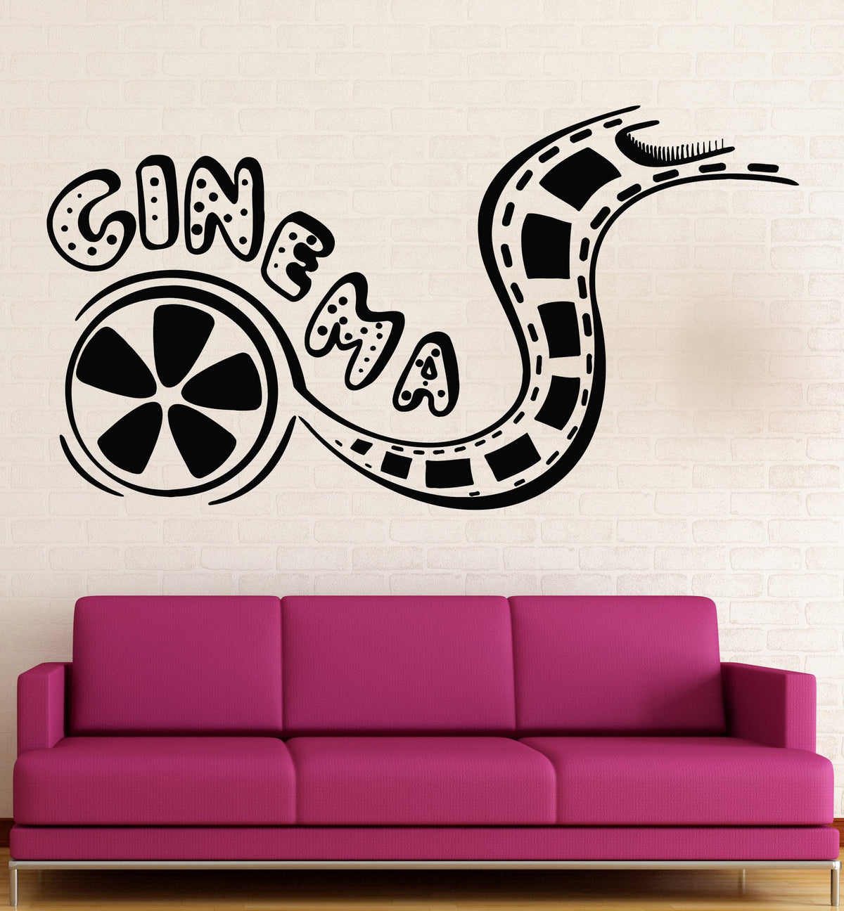 Vinyl Decal Cinema Film Movie Fan Film strip TV Wall Sticker for Media ...