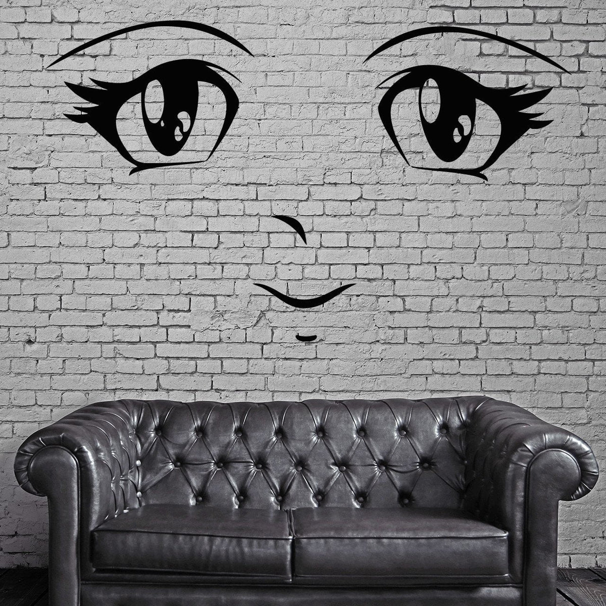 Manga Wall Stickers Anime Cartoon Face for Kids Nursery Teen Eyes Deca ...