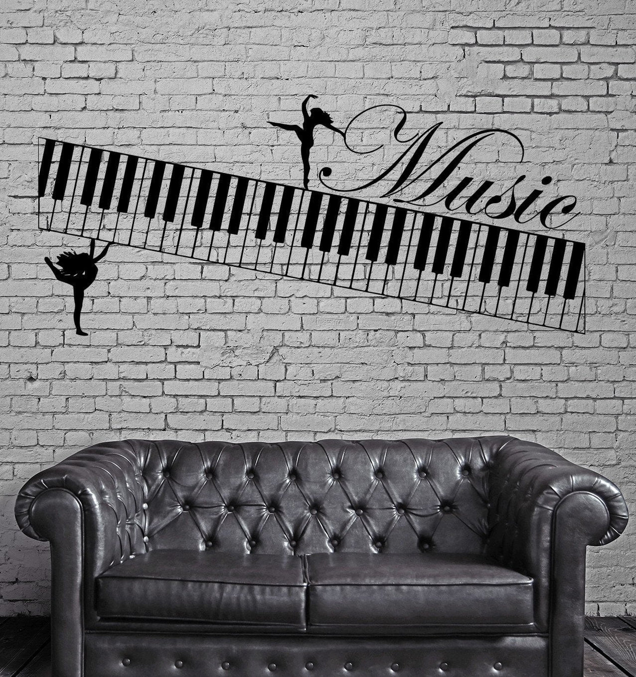 Music Wall Stickers Muse Piano Musical Instrument Vinyl Decal Unique G ...
