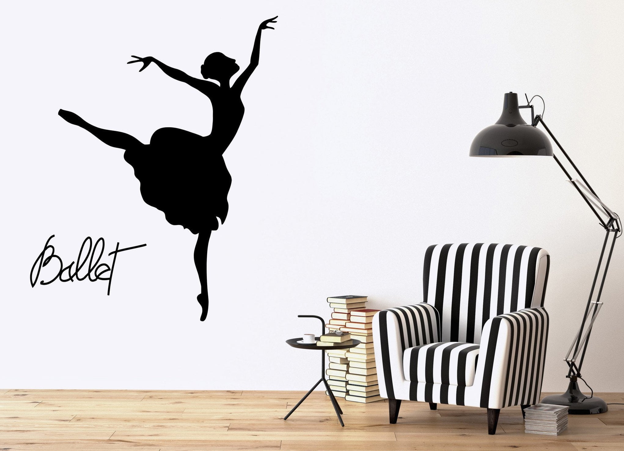 Vinyl Decal Ballet Dancer Wall Stickers Dance Decor Opera and Ballet T ...