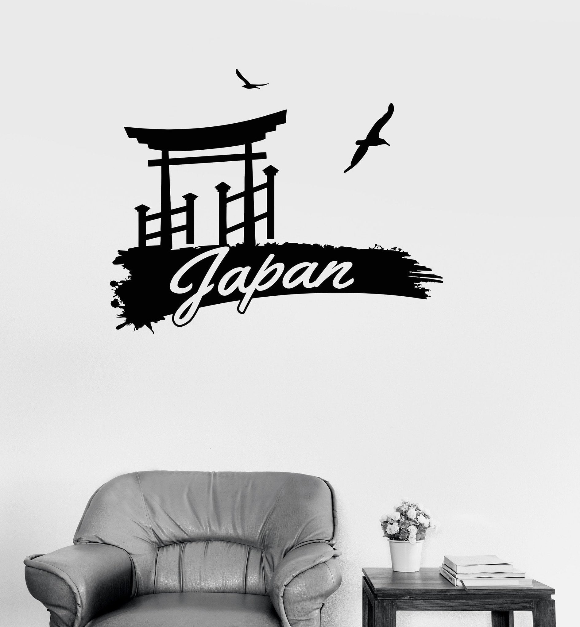 Vinyl Decal Japan Japanese Gate Oriental Decor for Room Wall Stickers ...