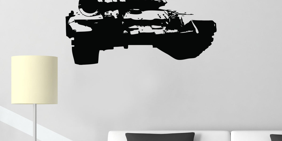 Vinyl Wall Decal Tank Military Decor War Boys Kids Room Stickers Mural ...