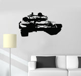 Vinyl Wall Decal Tank Military Decor War Boys Kids Room Stickers Mural ...