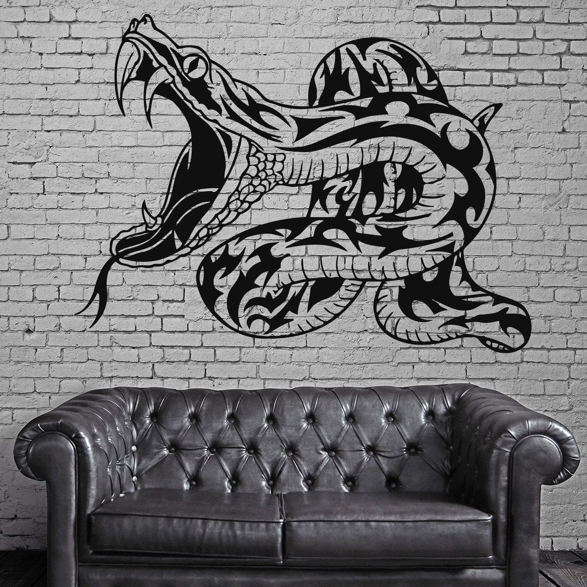 Wall Stickers Vinyl Decal Venomous Snake Reptile Furious Predator (i69 ...