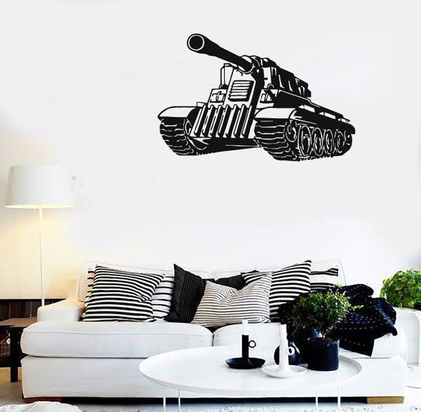Wall Stickers Vinyl Decal Tank Army Military War Boys Room (ig819 ...