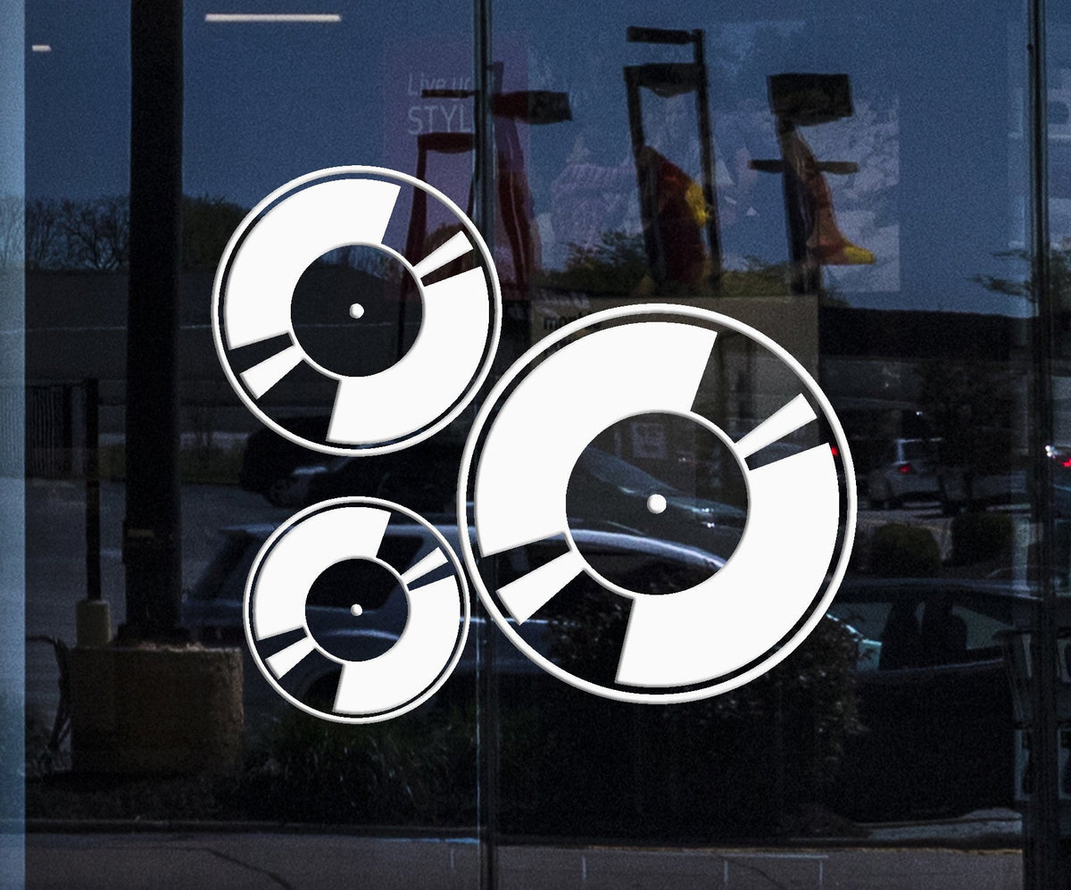 Window and Wall Stickers Vinyl Decal Vinyl Gramophone Records Music Co ...