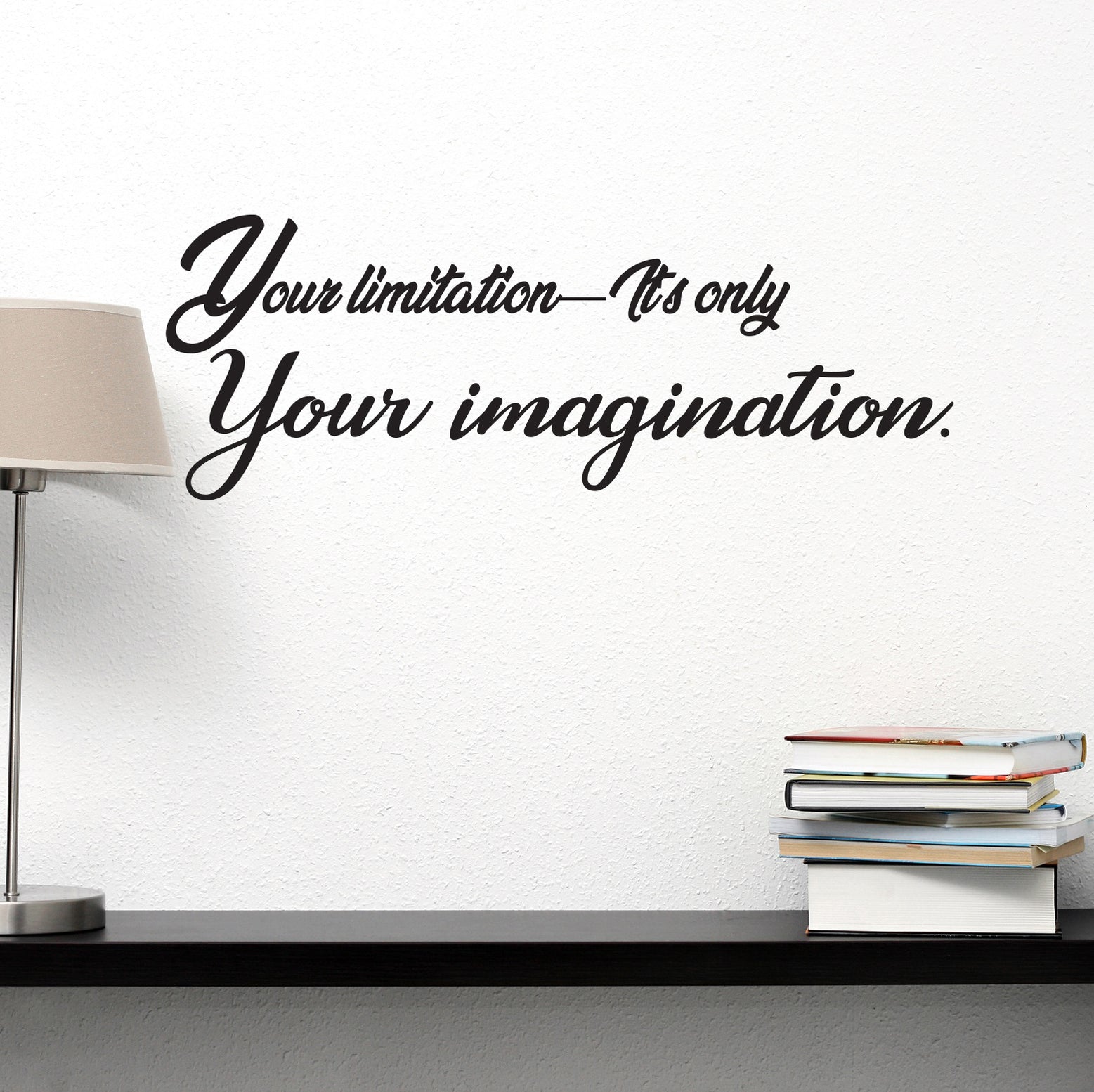 Vinyl Wall Decal Imagination Quote Saying Letters Inspire Inspirationa ...