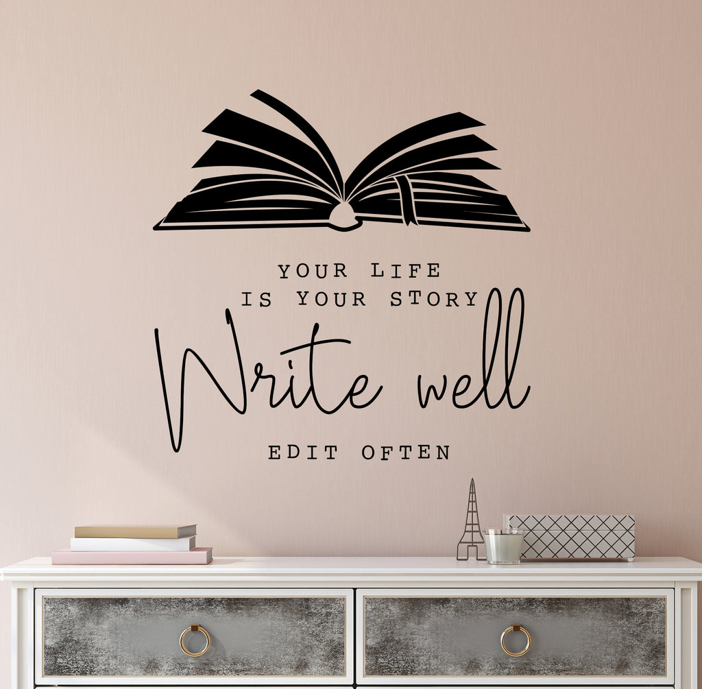 Custom Book & Library Wall Stickers And Decals Collection — Page 2 ...