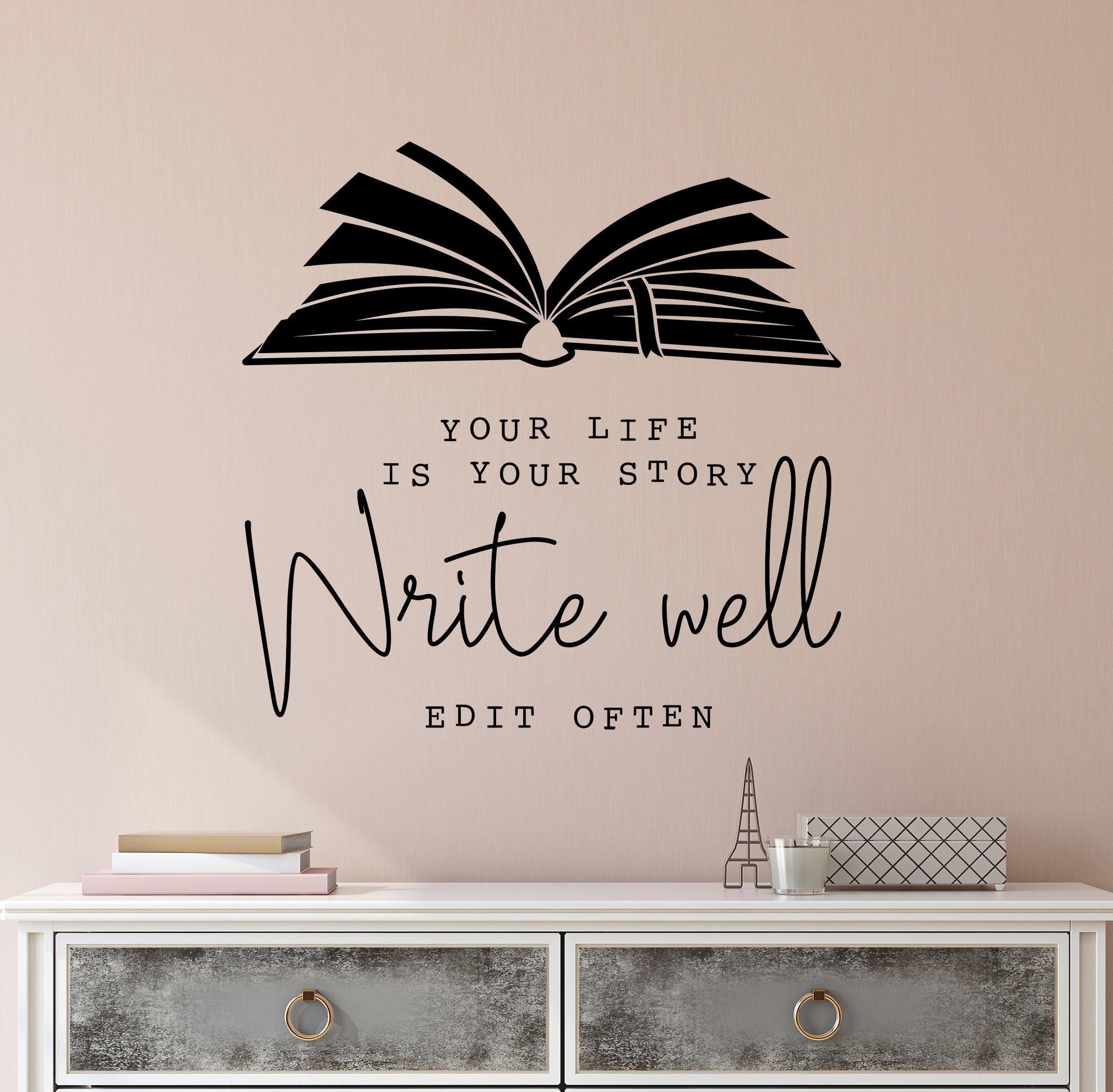 Custom Book & Library Wall Stickers And Decals Collection — Page 2 ...