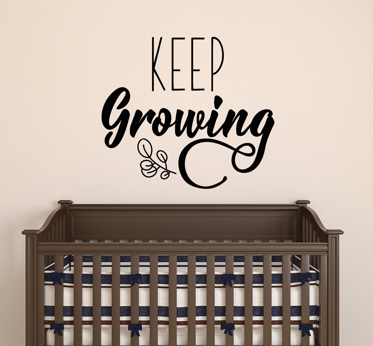 Vinyl Wall Decal Lettering Keep Growing Words Kids Room Stickers Mural ...